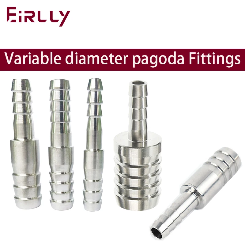 304 stainless steel variable diameter pagoda straight joint hose butt ...
