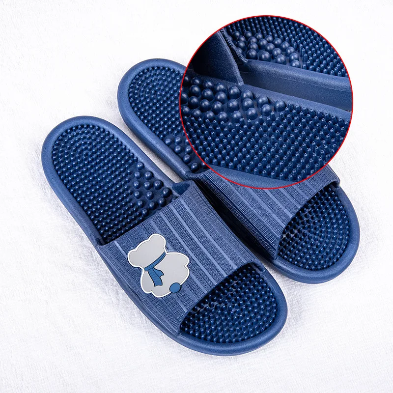 Indoor Foot Massage Slippers for Men Wear resistant Anti Skid Bathroom ...
