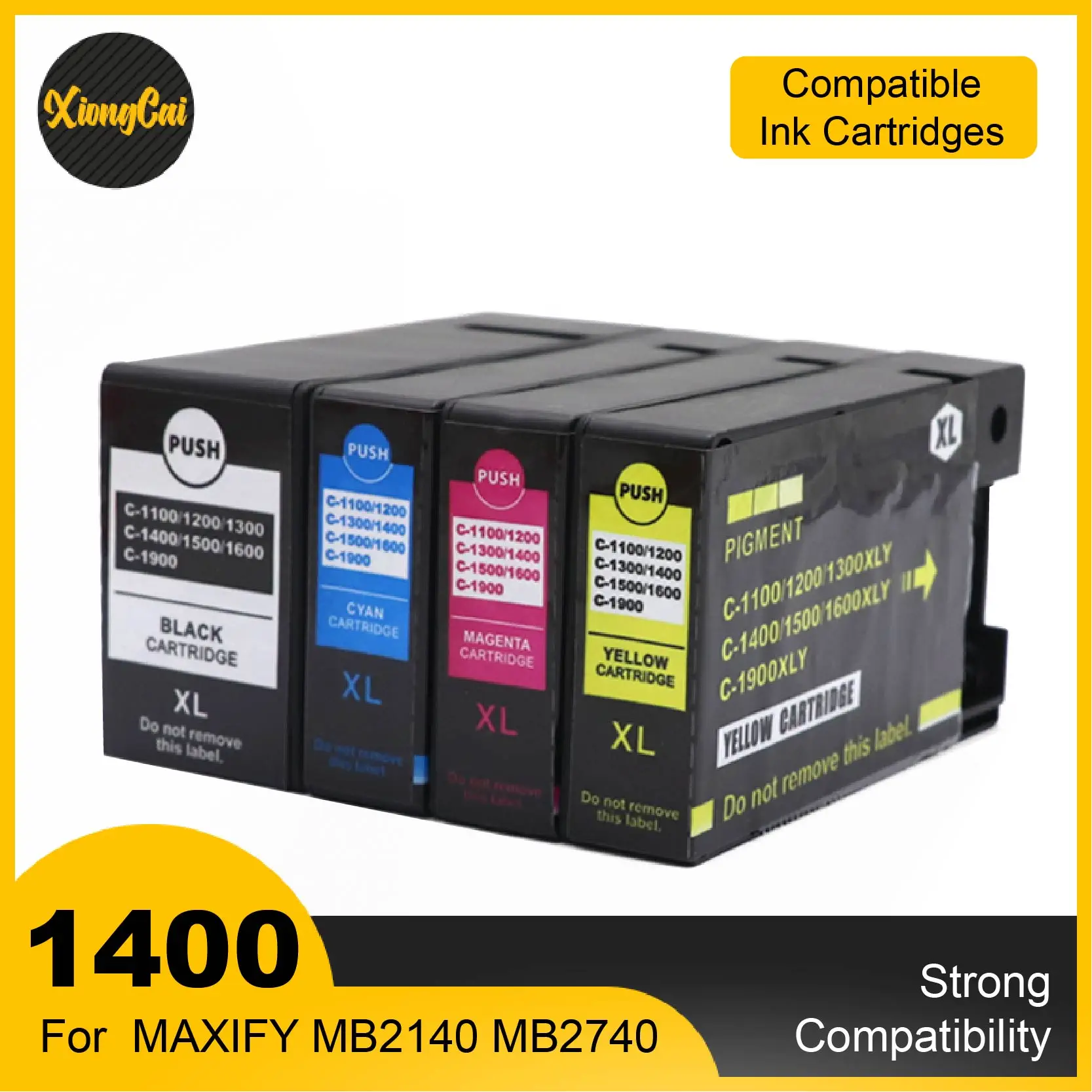 Cartuchos de tinta compatibles con impresoras Canon PGI 1400, MAXIFY ...