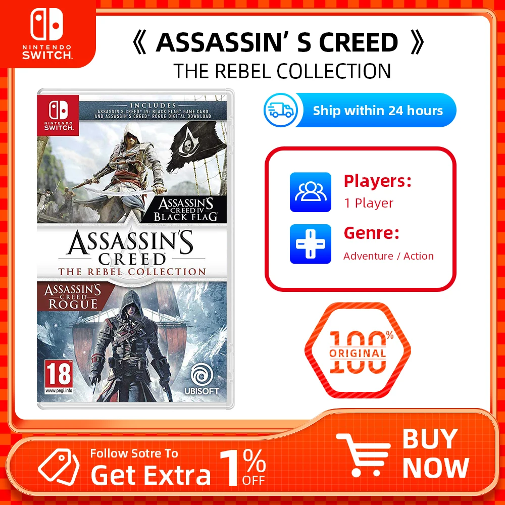 Assassins Creed The Rebel Collection - Nintendo Switch Games for ...