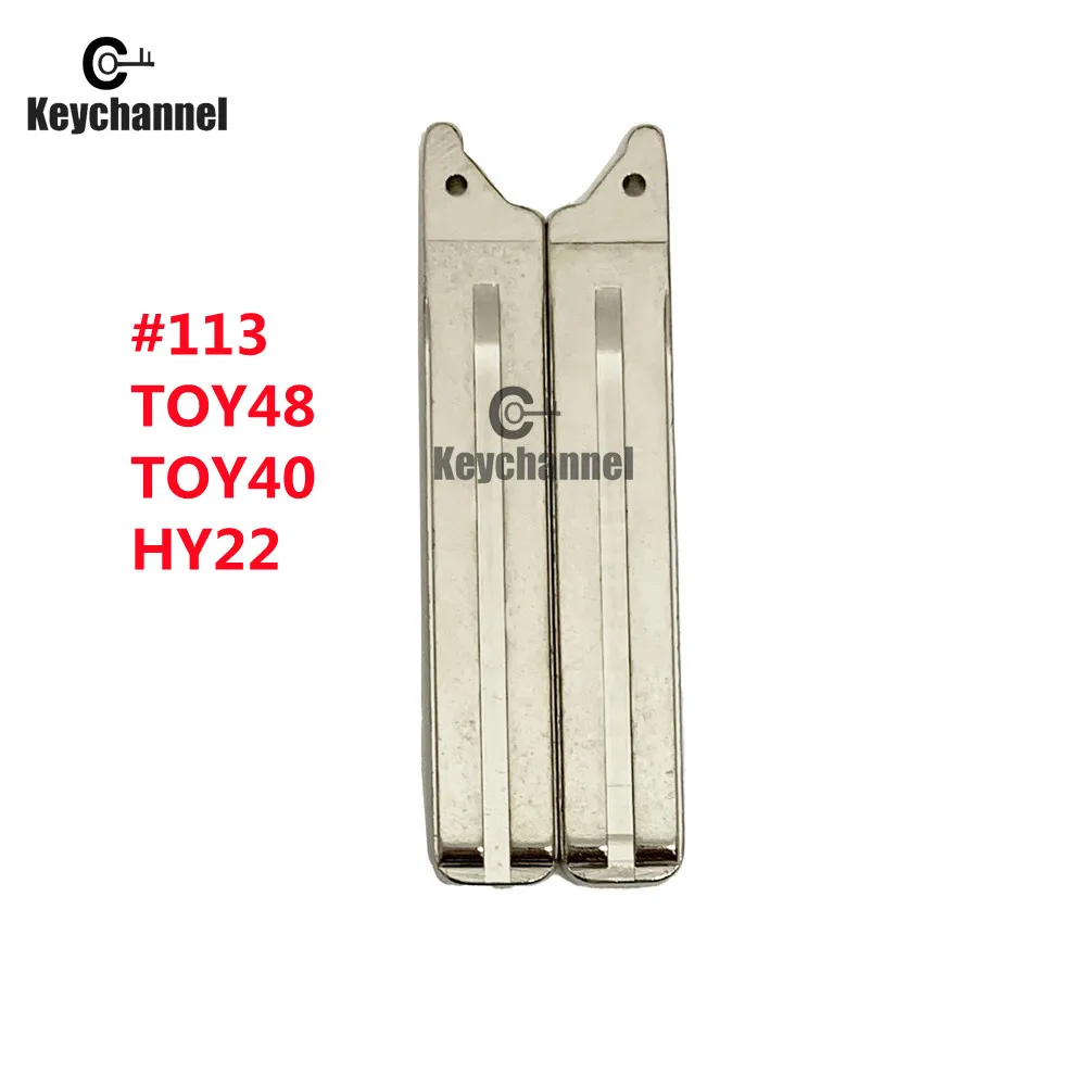 10PCS-LOT-113-Original-Metal-Car-Key-Blade-Hy22-TOY48-TOY40-Uncut-Blank ...