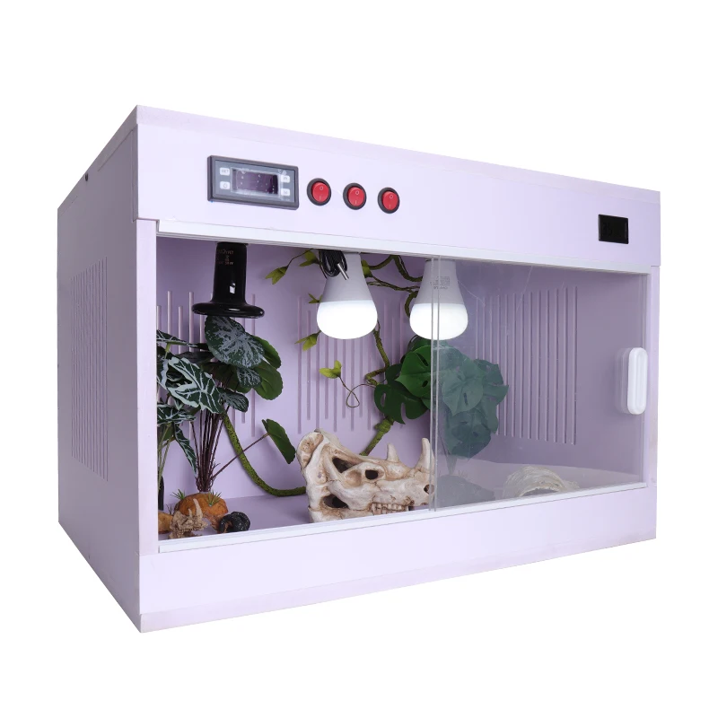 PVC-Reptile-Terrarium-Smart-Feeding-Cage-Tortoise-Lizard-Hatching ...