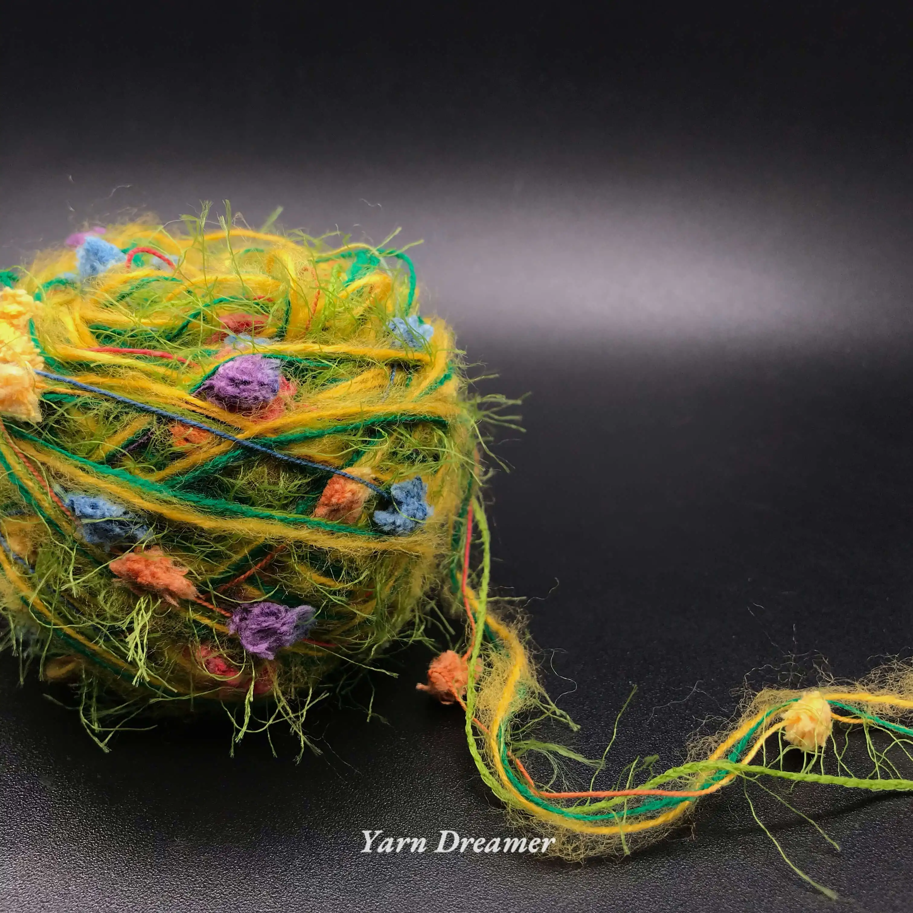 Spring-Style-Fancy-Yarn-100g-Green-Yarn-for-Crochet-Thread-Puffy-Yarn ...