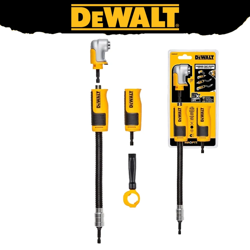 DEWALT-DWAMRASET-MAX-FIT-Right-Angle-Drill-Adaptor-FlexTorq-4-in-1 ...