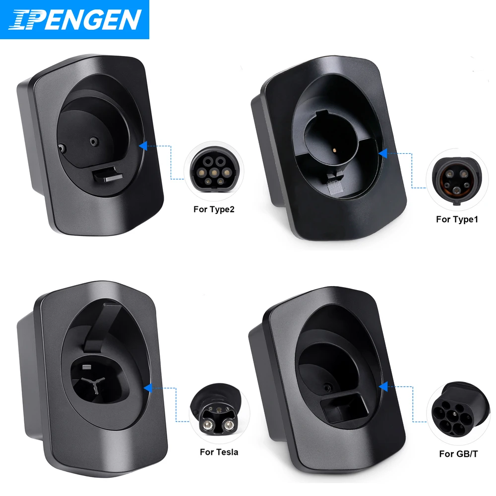 IPENGEN EV Charger Plug Holder Stand for TESLA Type1 Type2 GBT Standard ...