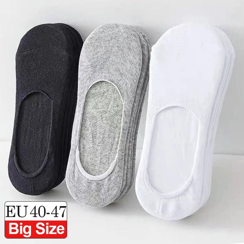 5Pairs-lot-Men-Invisible-Boat-Socks-Spring-Summer-Solid-Thin-Cotton ...