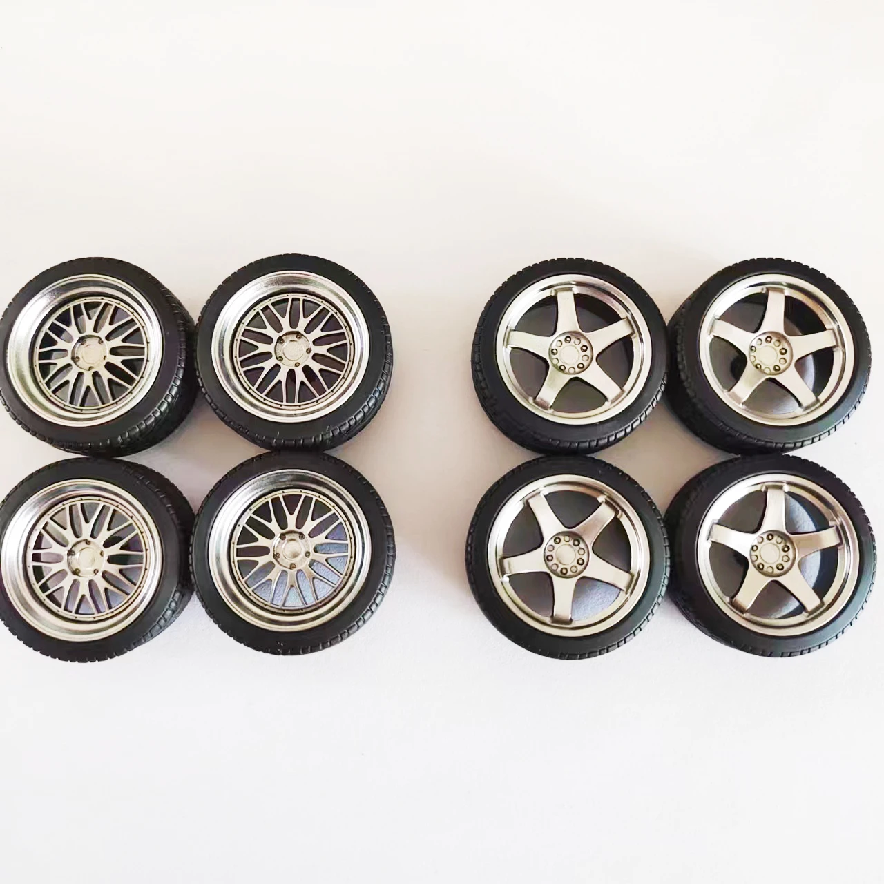 4pcs-1-18-Car-Model-Wheels-Rubber-Tires-36mm-BBS-Advan-Wheel-Modify ...