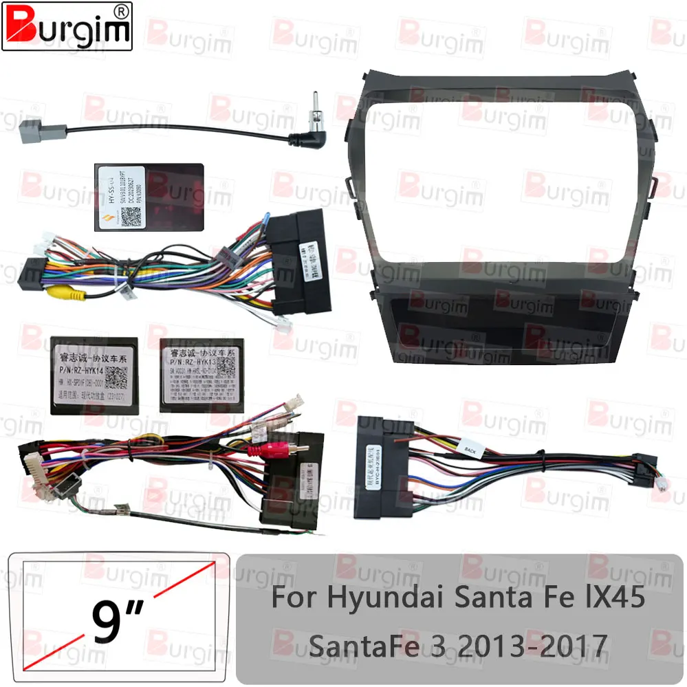 Car-Radio-For-Hyundai-Santa-Fe-IX45-SantaFe-2013-2017-9-inch-2DIN ...