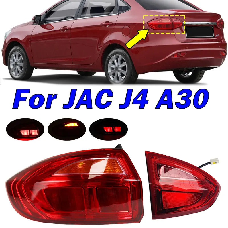Auto Exterior Accessories For JAC J4 A30 Rear Tail Light Reverse Brake ...