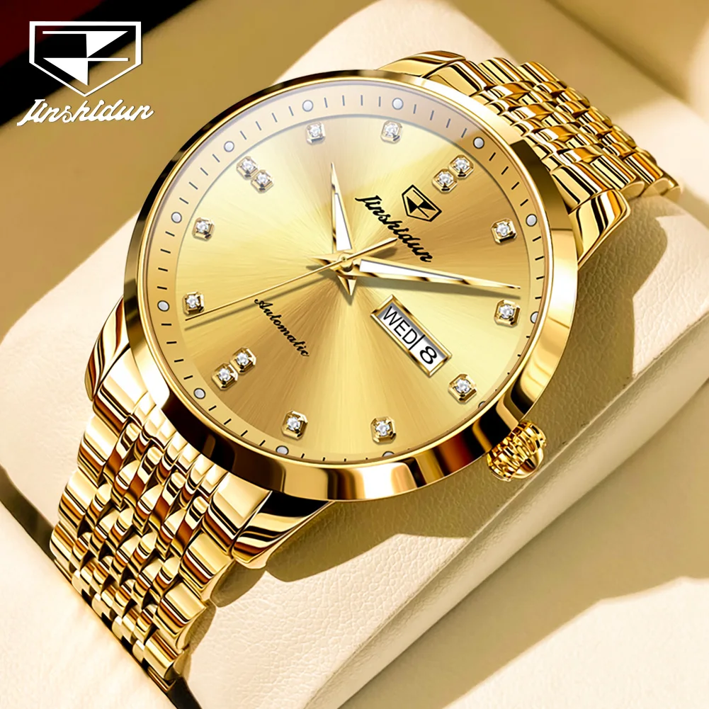 JSDUN-Original-Luxury-Automatic-Watch-for-Men-Waterproof-Gold-Stainless ...