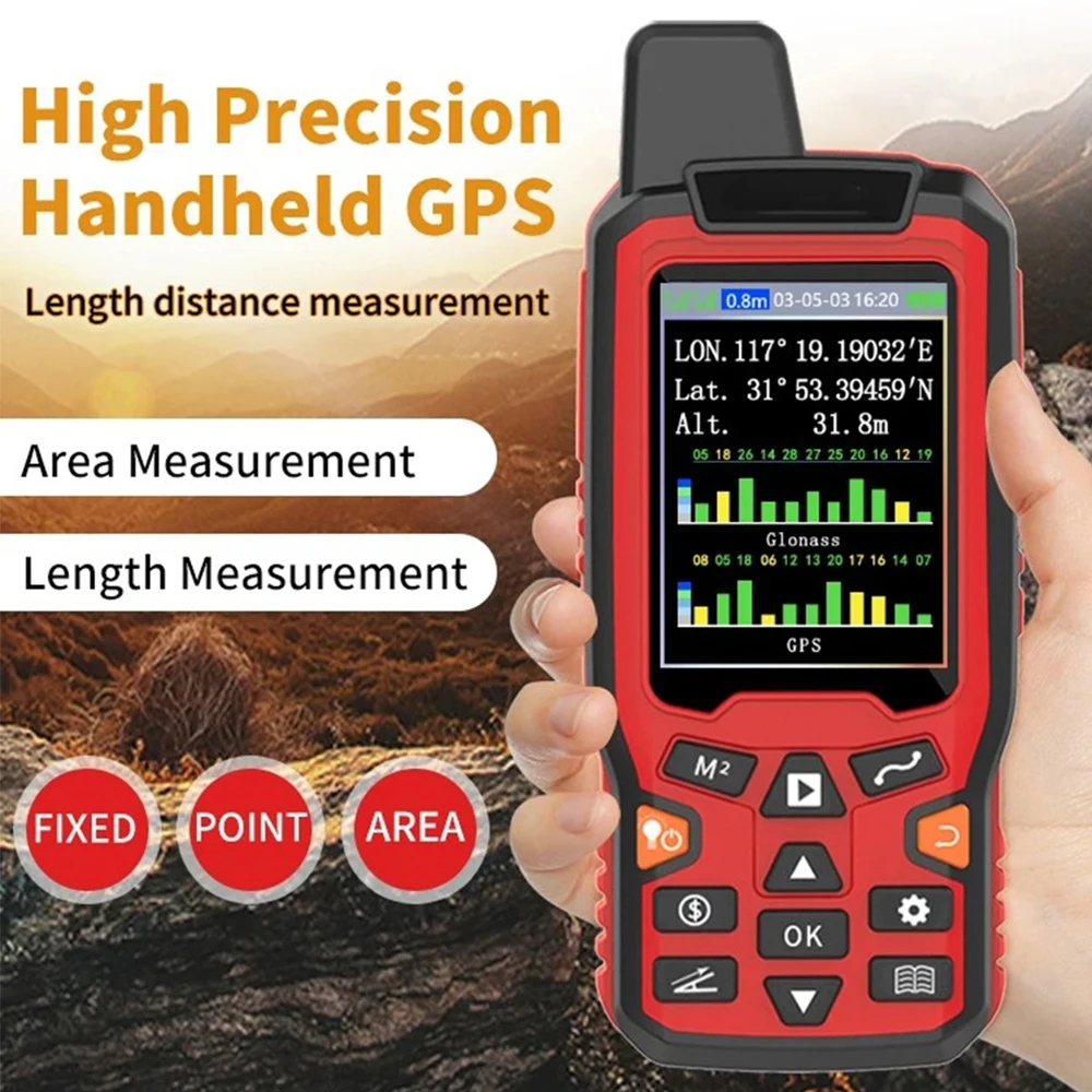 Medidor de área terrestre portátil Medidor de tierra GPS ZL‐180 ...