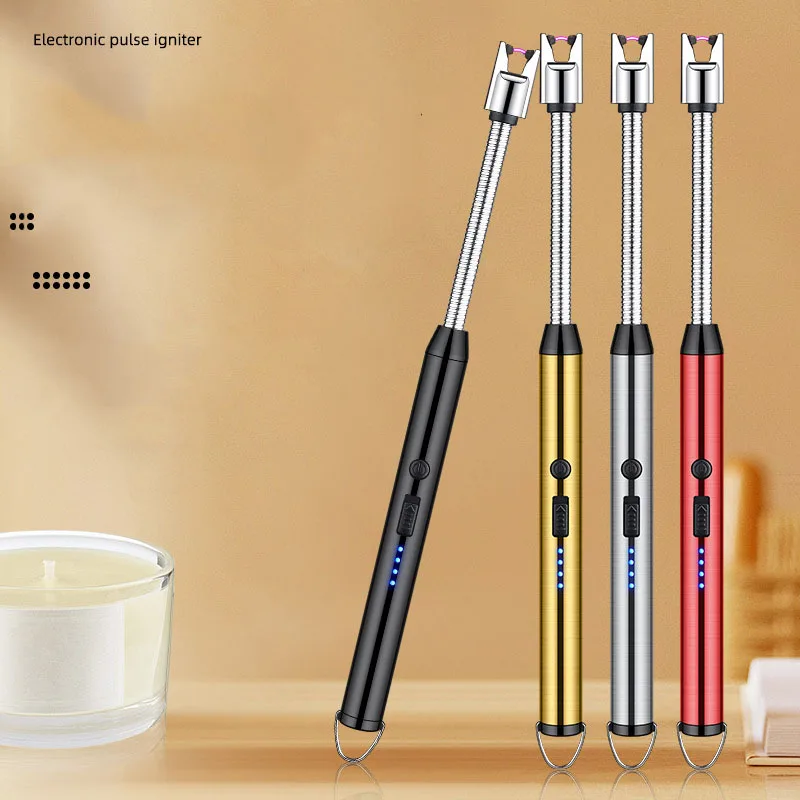 Household-portable-storage-kitchen-lighter-windproof-arc-pulse-ignition ...
