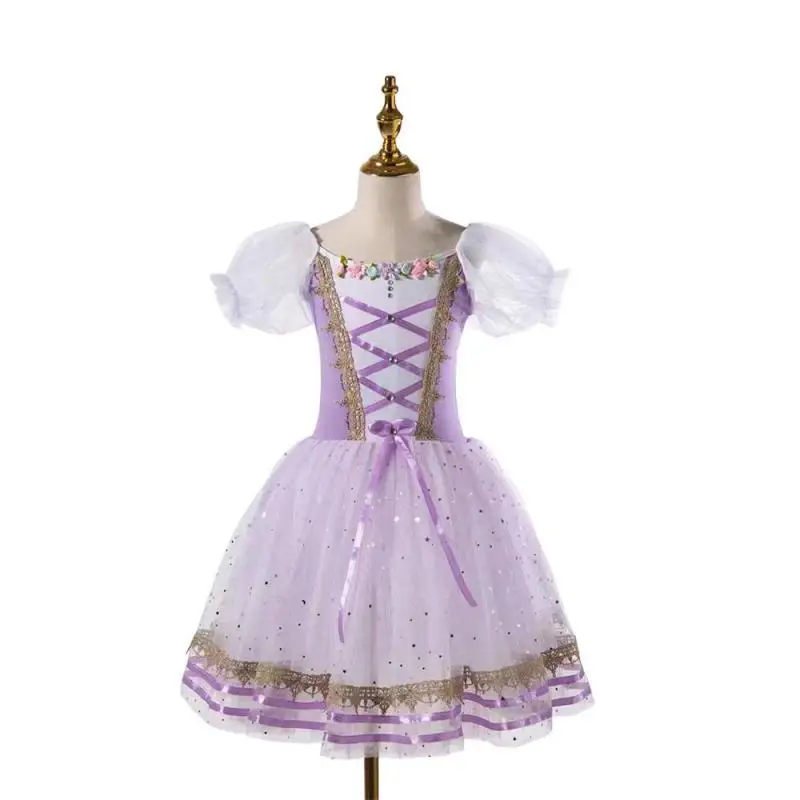 Long Ballet Dress Giselle Purple Professional Ballet Tutu Classic ...