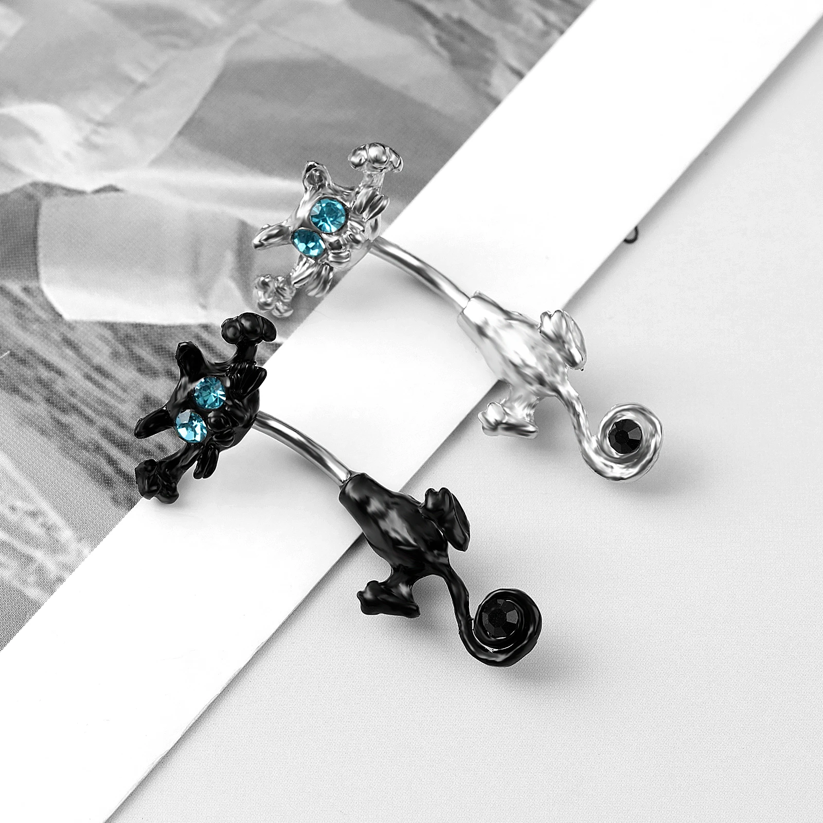 1pc-Sexy-Stainless-Steel-Bellybutton-Piercing-Blue-Eye-s-Cat-Shaped ...