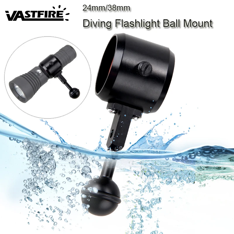 24mm-38mm-Diving-Flashlight-Ball-Mount-Ball-joint-clamp-for-Buoyancy ...