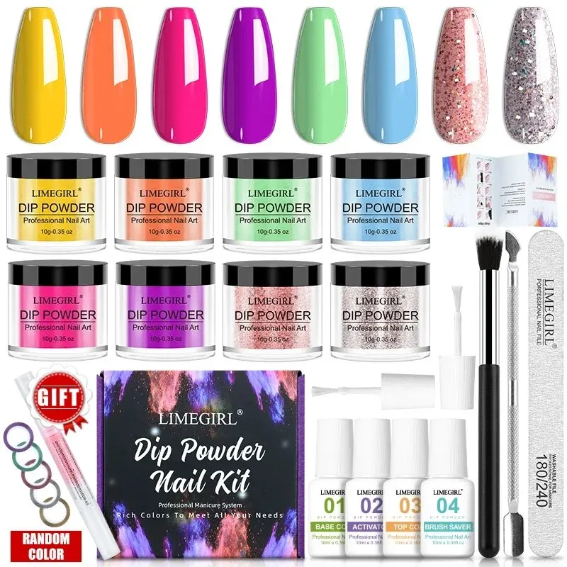DIY-Mergulhando-Unhas-Em-P-Kits-Sparkly-Shinning-Dip-Polish-Nail ...