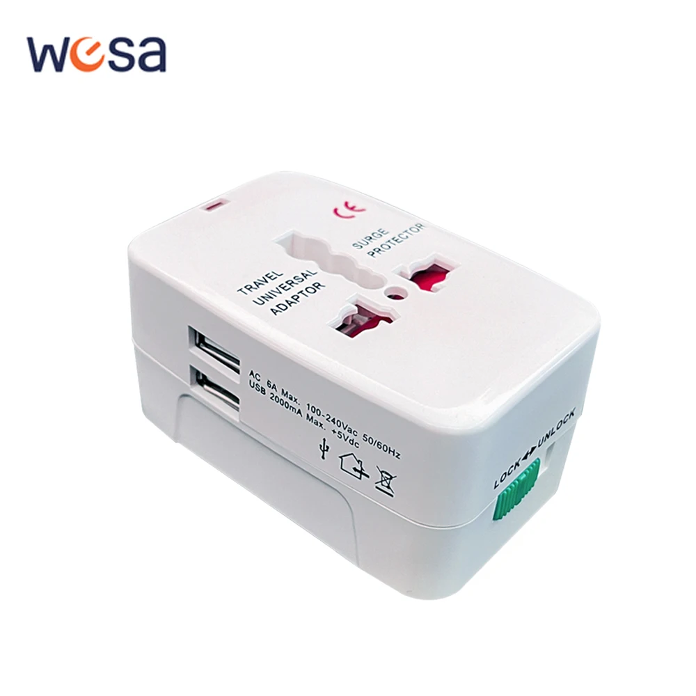 Universal Travel Adapter with USB – Luggage Adventures