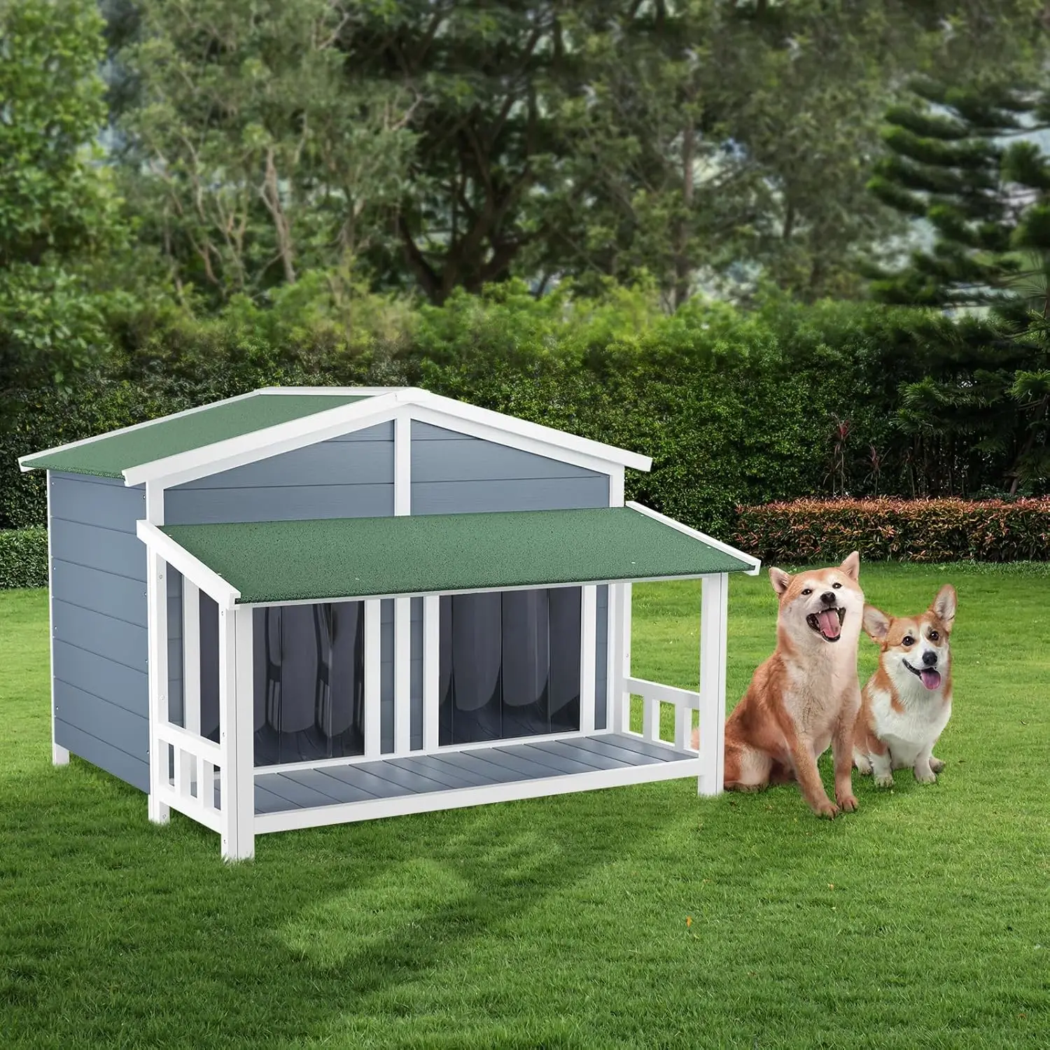 RITSU-47-2-Dog-House-Waterproof-Dog-Kennel-Wooden-Outdoor-and-Indoor ...