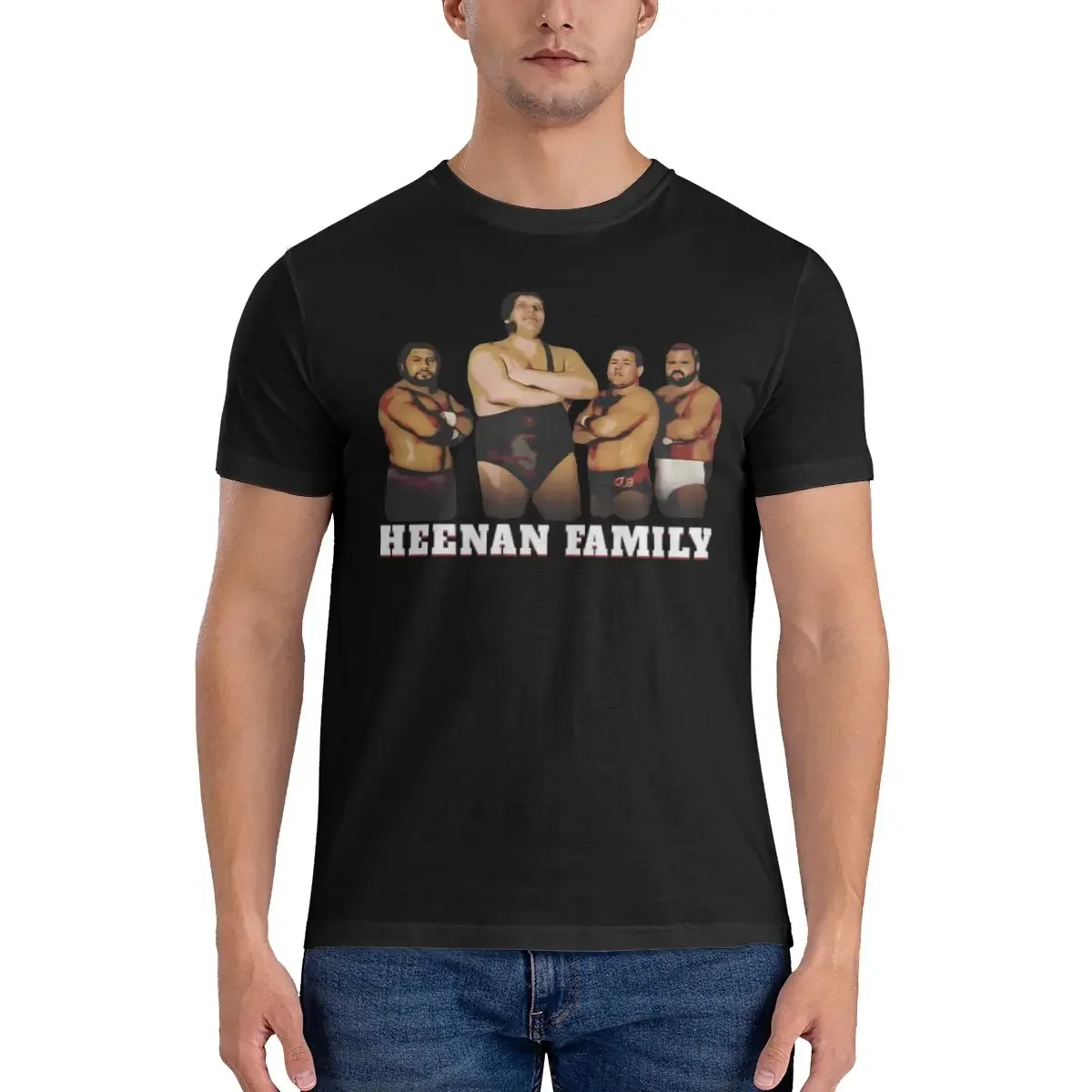 Vintage-Heenan-Family-T-Shirts-for-Men-Crewneck-100-Cotton-T-Shirts ...
