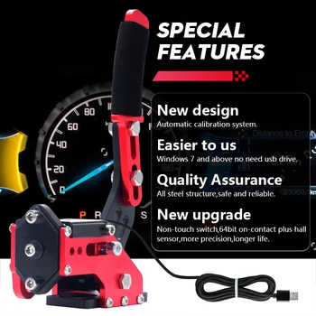 Usb Simracing Hand Brake Pc Mechanical Drift Handbrake for Game ...