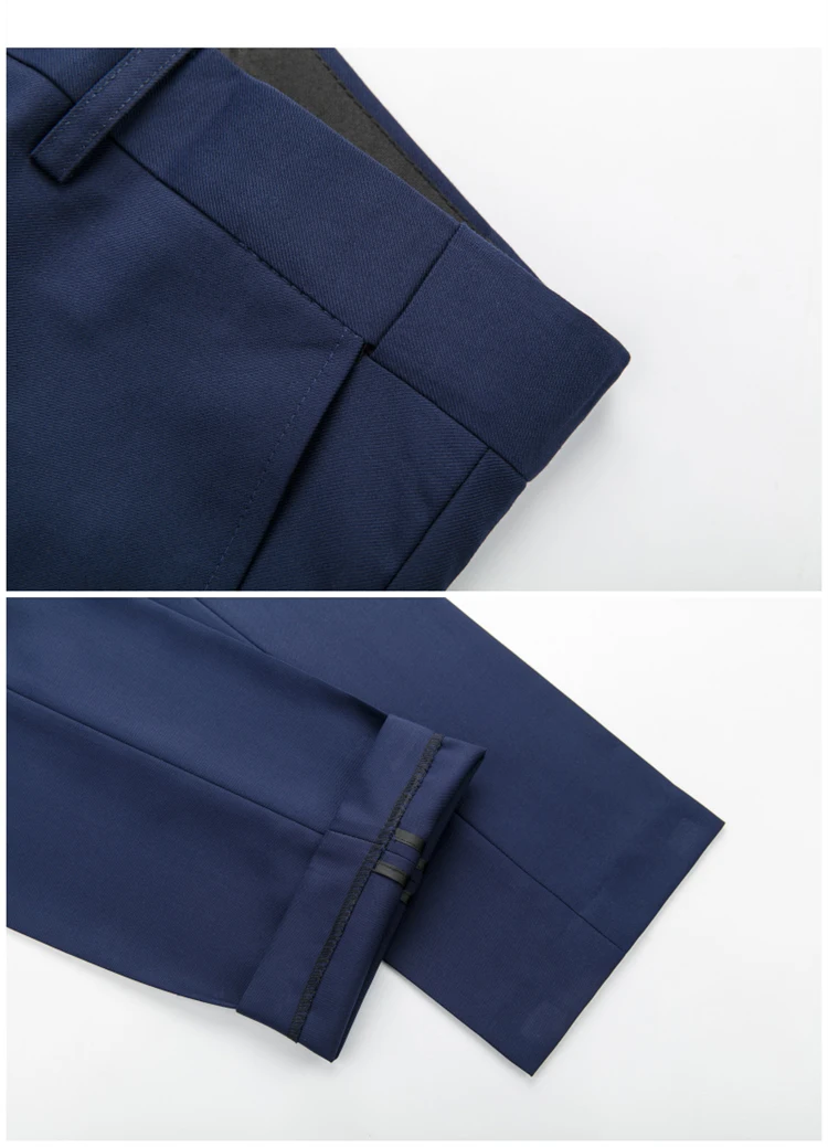 Pantalon,M-6XL 2024 Hommes Mode Boutique Solide document Formel D'affaires imbibé fjGroom Robe ...