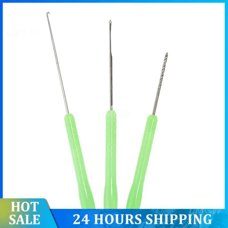 Fishing-Boilie-Drill-NeedlesGreen-Stainless-Steel-Baiting-Needle-Tool ...