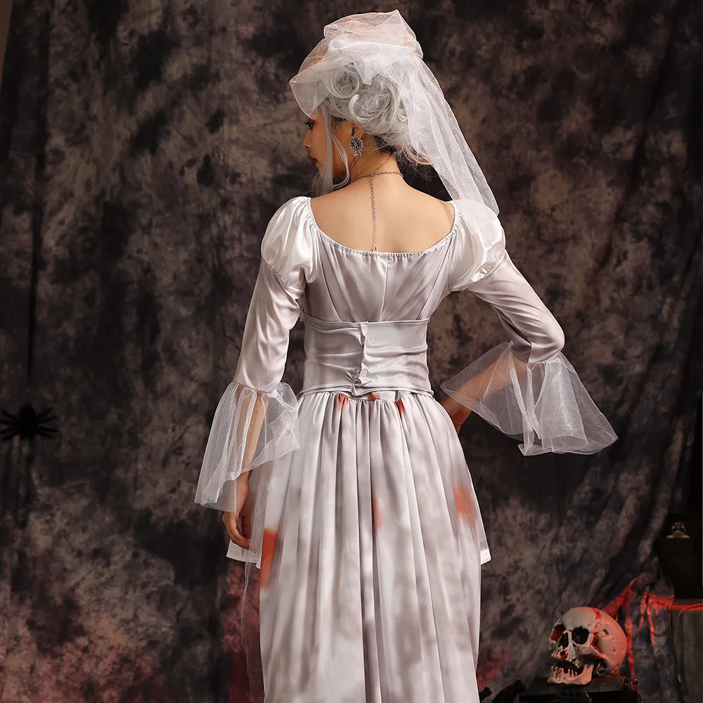 Nun Costume Corpse Bride Costume White Corpse Bride Halloween Costume ...
