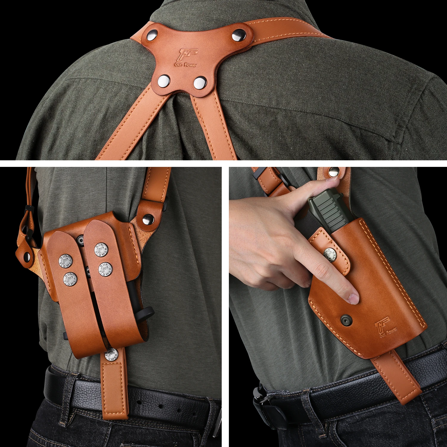 Vertical Shoulder Holster Glock 19