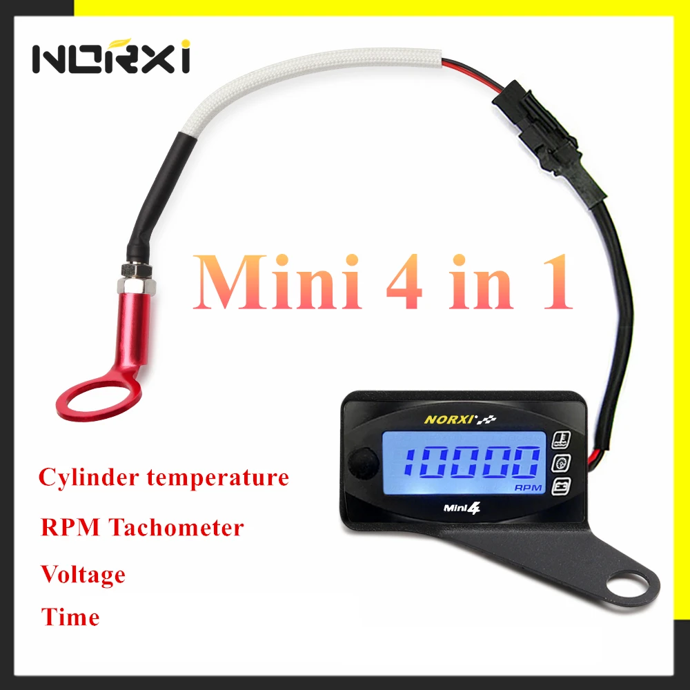 Motorcycle Digital LED Fahrenheit Temperature Gauge Water Temp ...