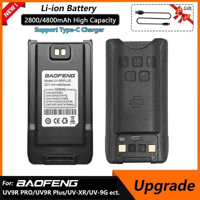 Baofeng-UV-9R-Li-ion-Battery-2800-4800mAh-UV9R-Pro-V2-Enlarge-Li-ion ...