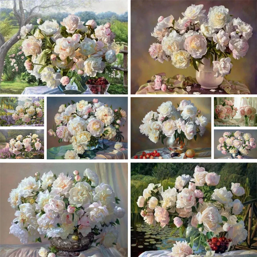 Flowers-Carnation-Diamond-Painting-Kit-Diamond-Mosaic-Wall-Decor-Full ...