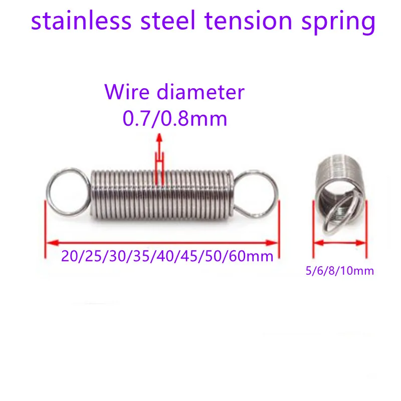 5pcs-lot-extension-spring-0-7mm-0-8mm-stainless-steel-Tension-spring ...
