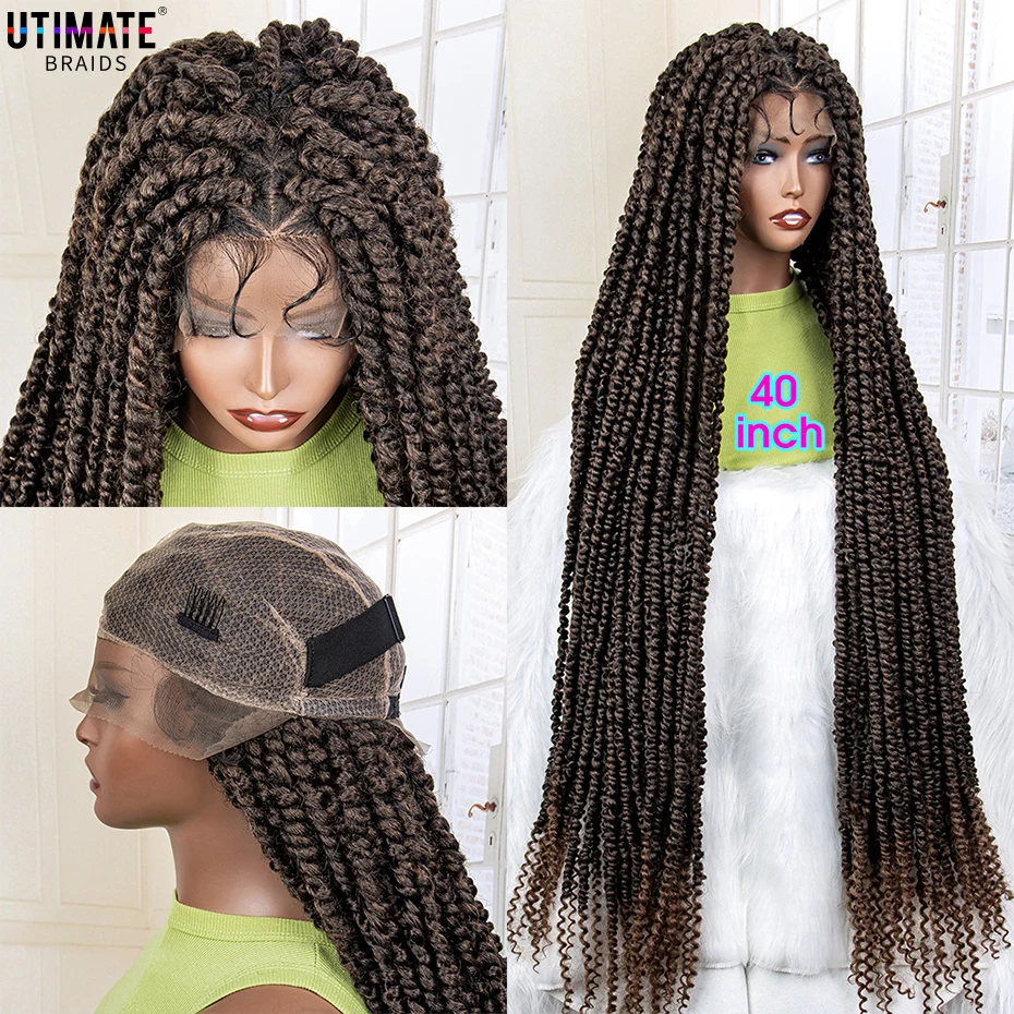 Synthetic Full Lace Box Braid Wig | Full Lace Knotless Box Braid Wig ...