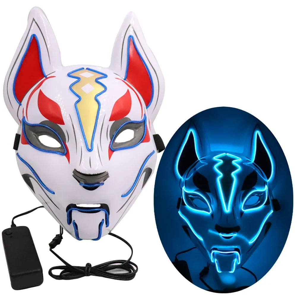 Fortnite-LED-Light-Up-Mask-Fox-Drift-M-scara-Brilhante-Som-Ativado ...
