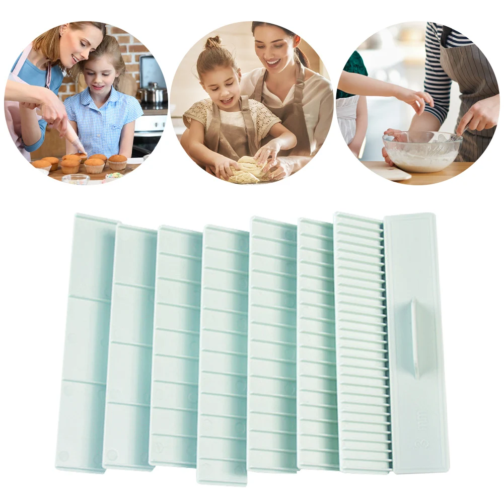 8Pcs-Biscuit-Cake-Rolling-Mold-ABS-Pastic-Graduated-Scale-Balance-Ruler ...