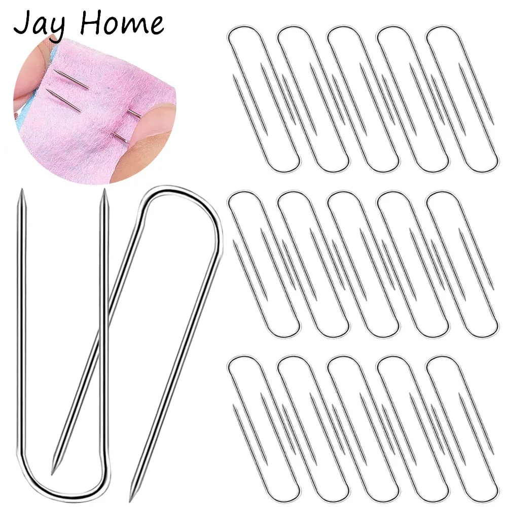 50PCS Sewing U Pins Quilting Pins Craft Straight Pins Fabric ...