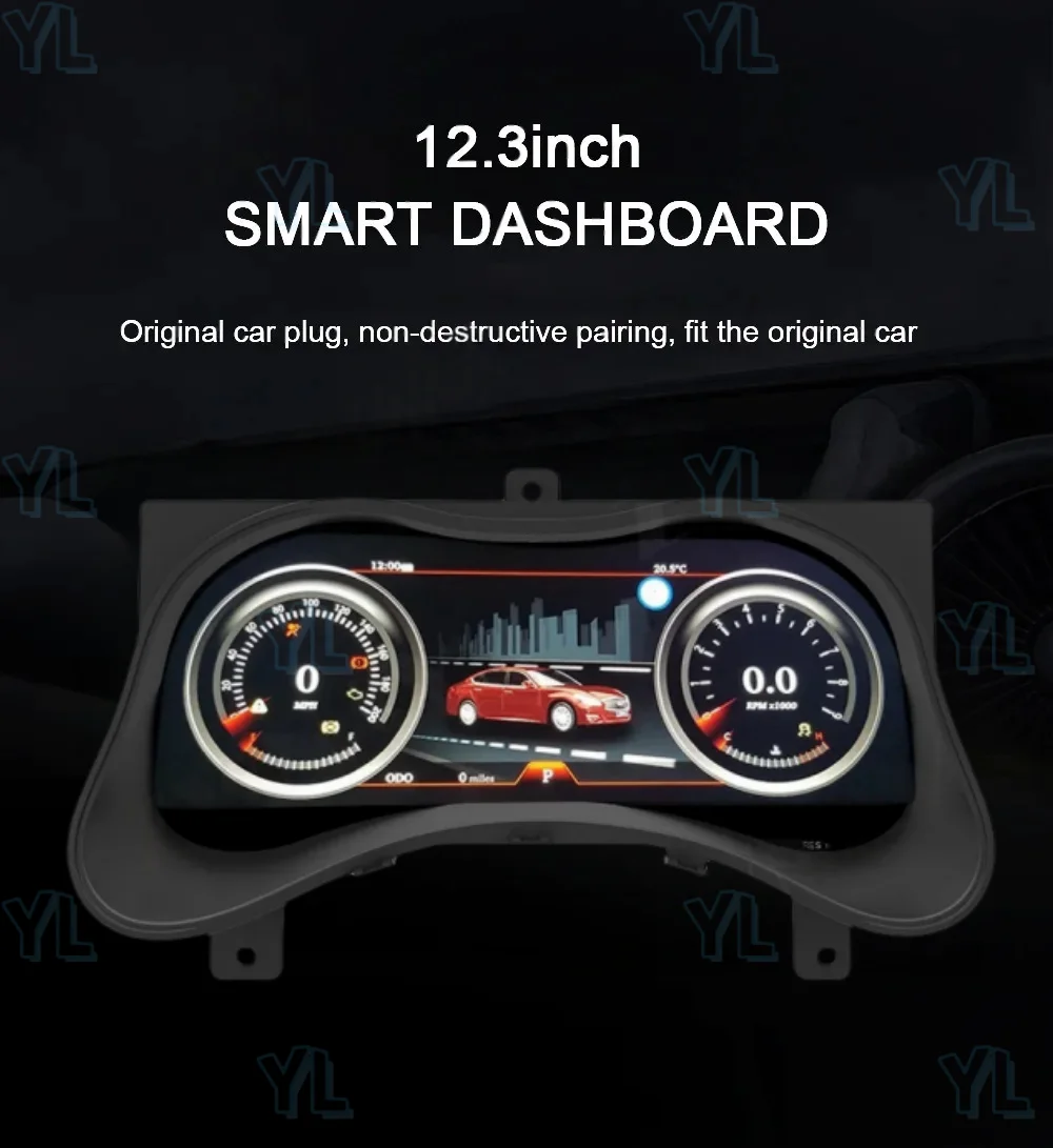 Linux System Cockpit Virtual 2Din Digital Cluster Dashboard For ...