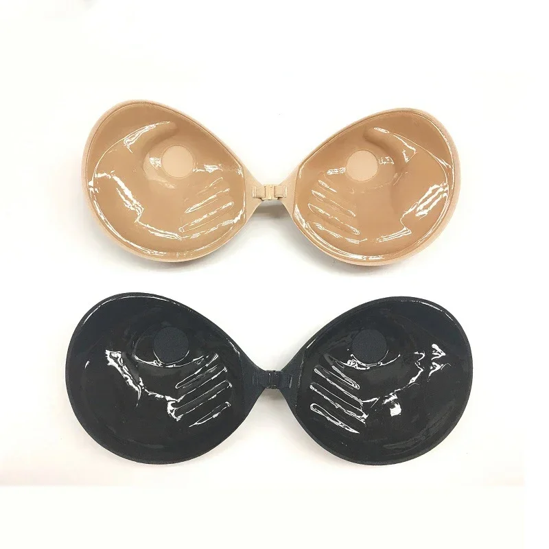 1pcs-Women-Bra-Invisible-Front-Buckle-Silicone-Chest-Stickers-Strapless ...
