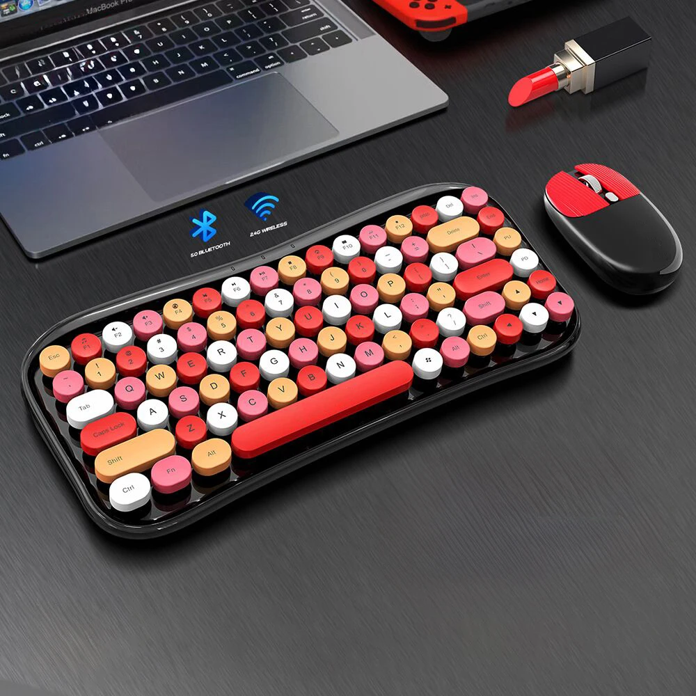 84-Key-Wireless-Keyboard-And-Mouse-PC-Game-Computer-Accessories ...