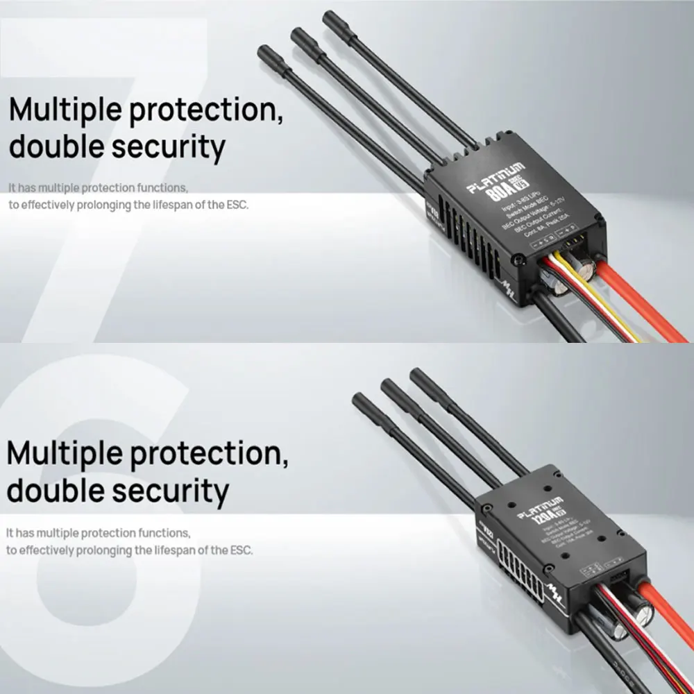 Hobbywing-Platinum-V5-80A-120A-150A-3-8S-Brushless-ESC-Electric-Speed ...