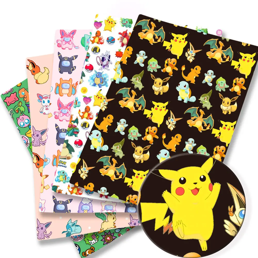Pokemon-Polyester-cotton-Cartoon-Fabric140-50cm-Handmade-Sewing ...