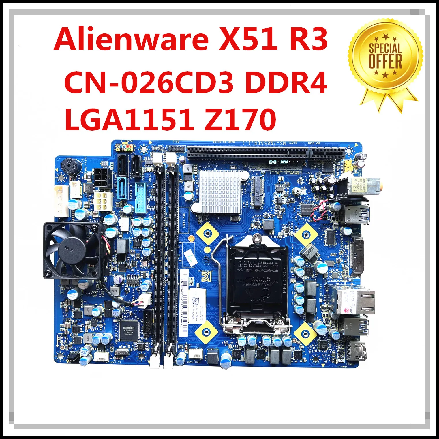 Szwxzy For Dell Alienware X51 R3 Desktop Motherboard Lga1151 Z170 Cn ...