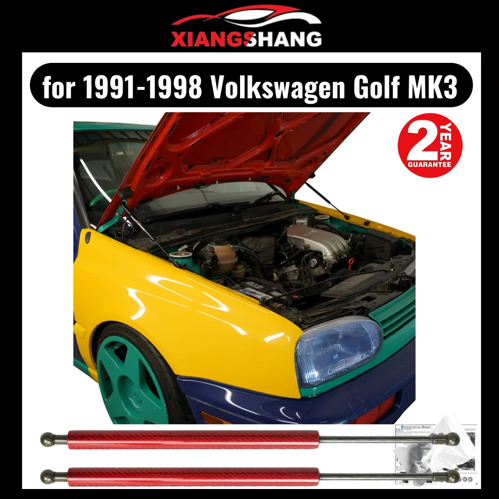 for 1991-1998 Volkswagen Golf MK3 Front Bonnet Hood Modify Gas Struts ...