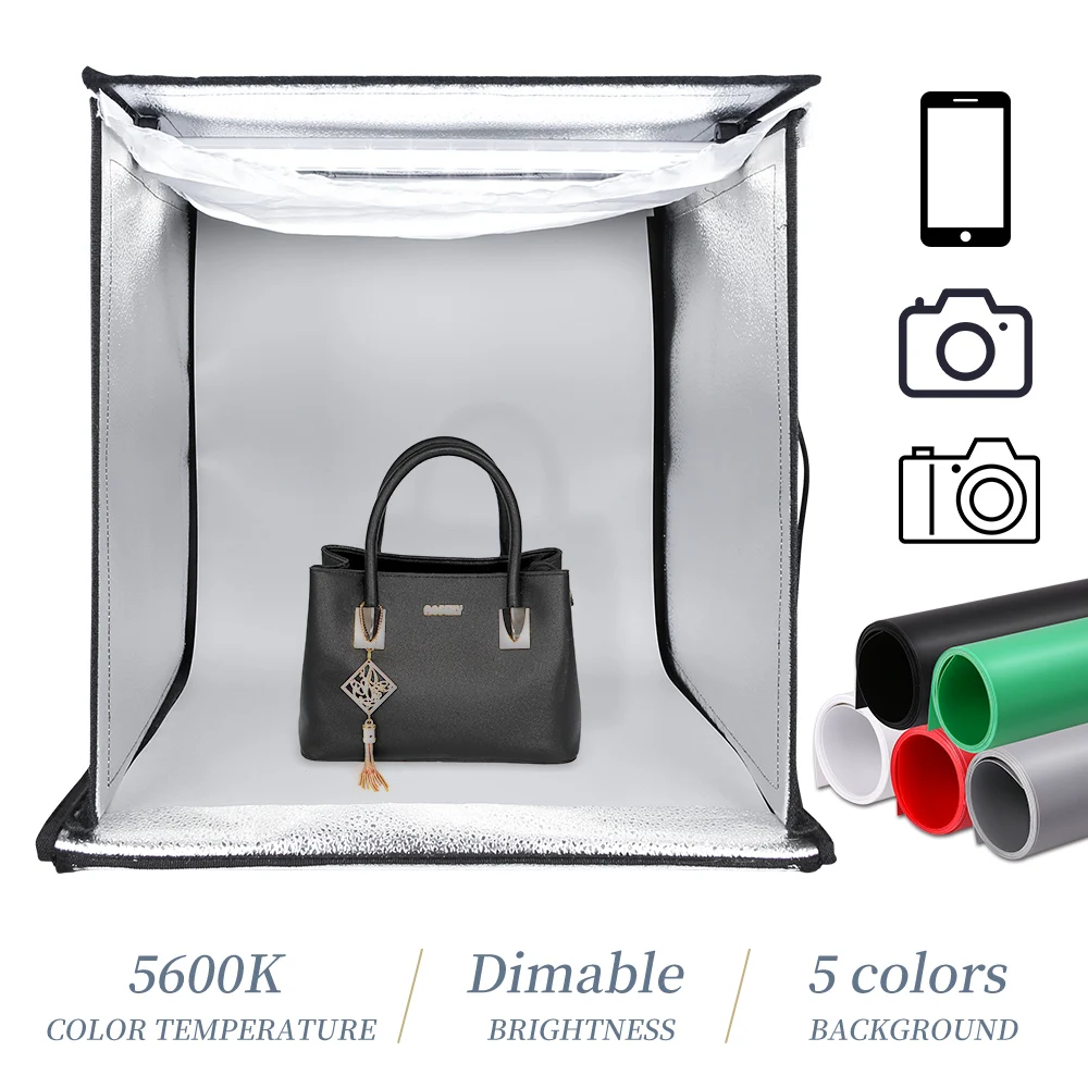 Portable-Foldable-Photo-Ring-Led-Light-Studio-Box-Photography-Soft ...