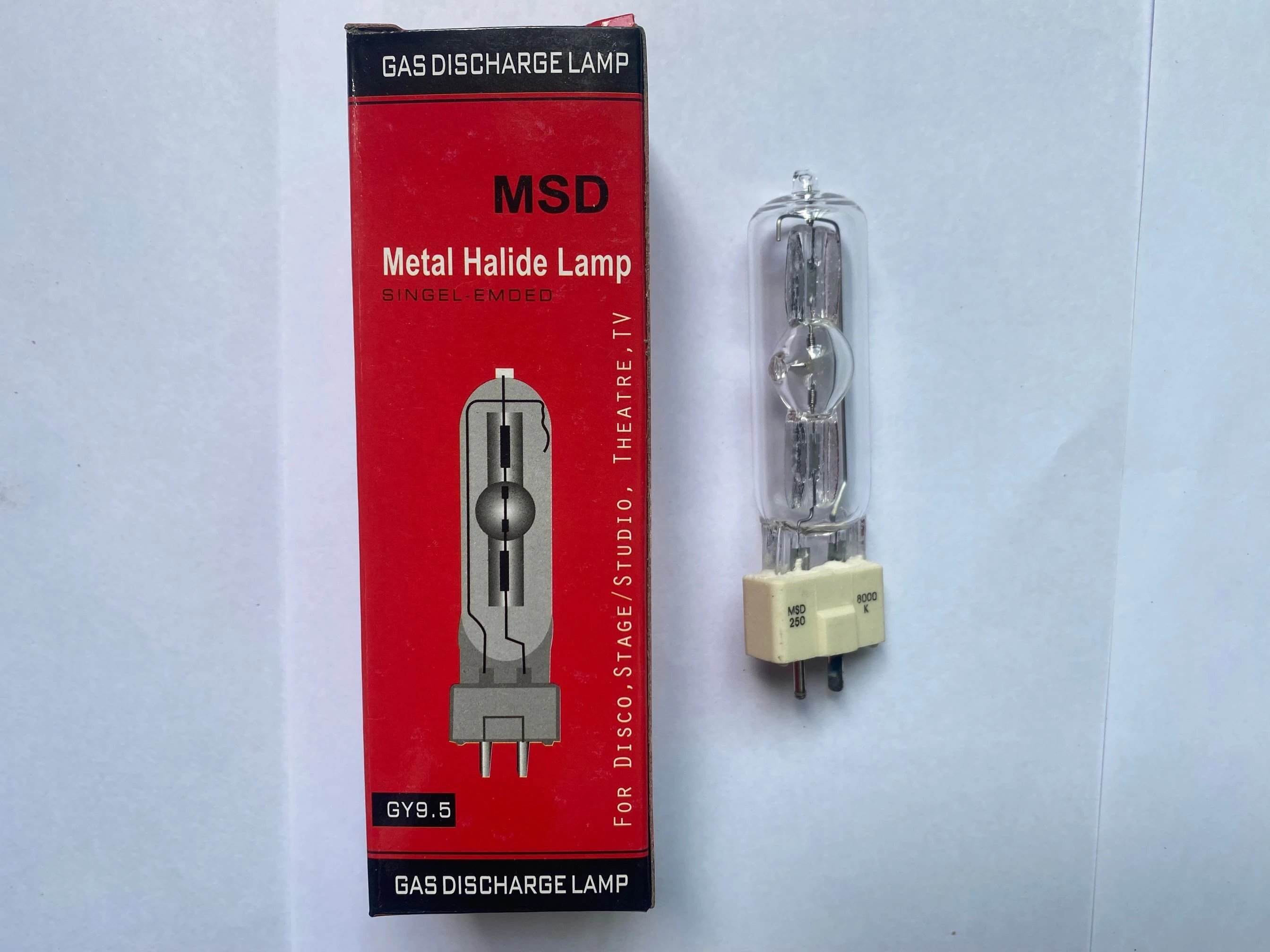 Stage Lighting Lamp MSD 250/2 NSD MSD250W Watts 90V MSR Bulb 8000K ...