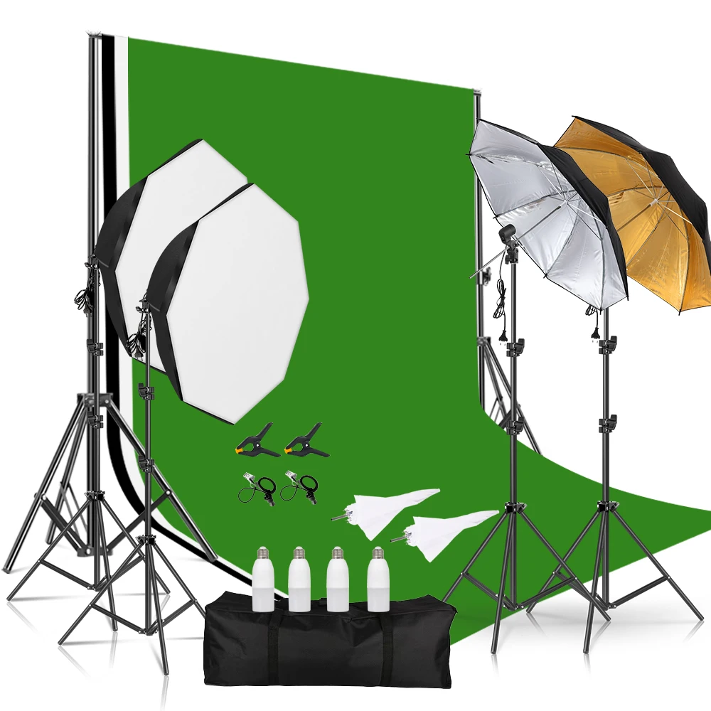 Professional-Photography-Studio-Kit-40W-High-Quality-Equipment-Softbox ...