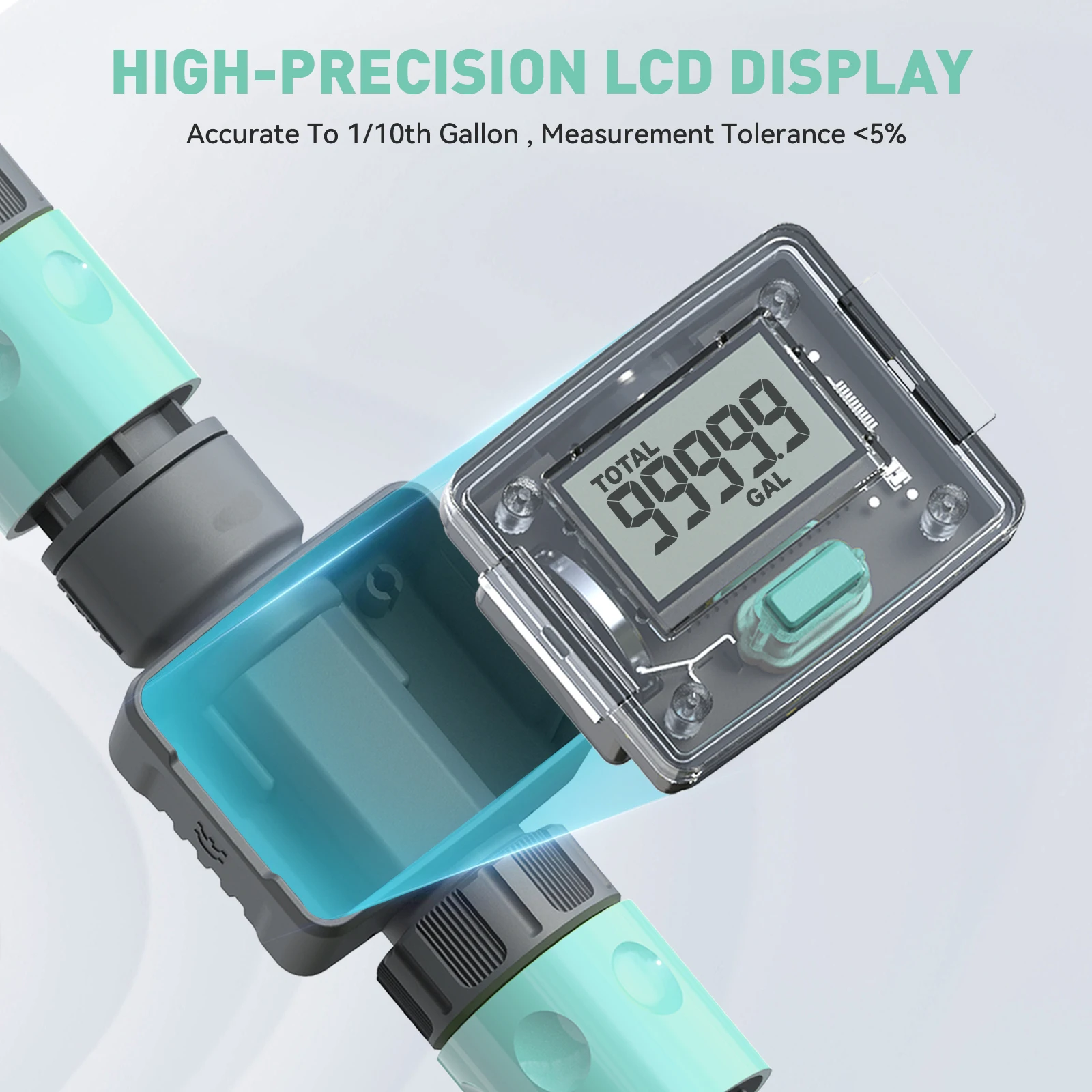 Digital Hose Water Flow Meter – Garden Exploration