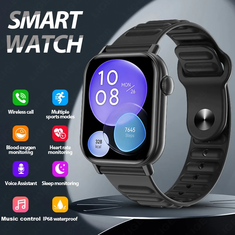 LIGE 2025 New Smart Watch 1.83 Inches Large Screen Bluetooth Call AI ...