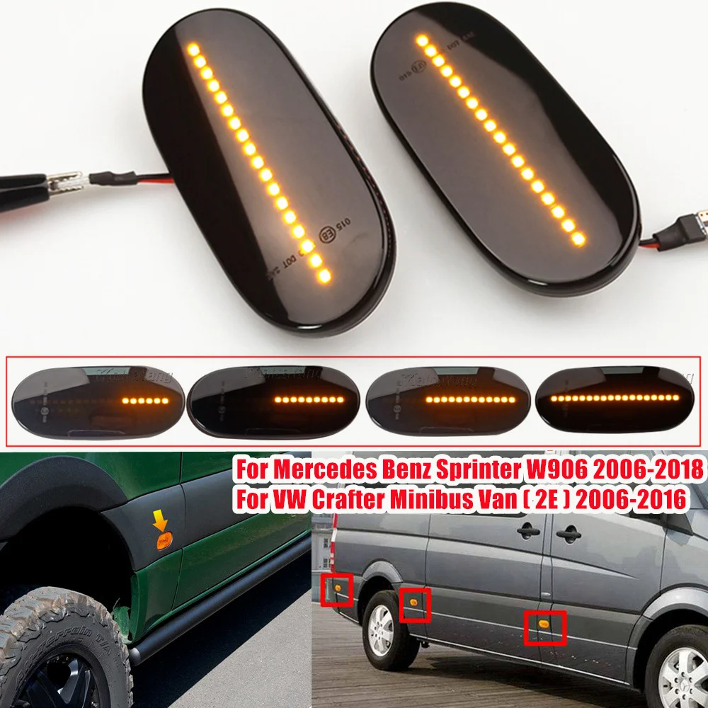 New-Lamp-Dynamic-LED-Side-Marker-Light-For-Mercedes-Benz-Sprinter-W906 ...