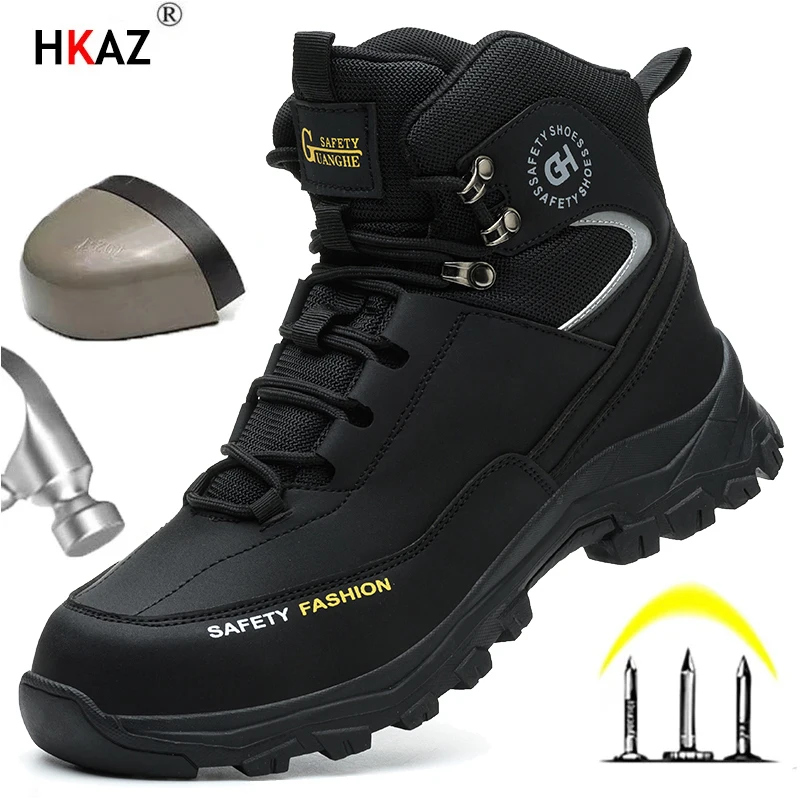Lightweight-Steel-Toe-Safety-Shoes-Men-Anti-puncture-Work-Shoes-Men ...